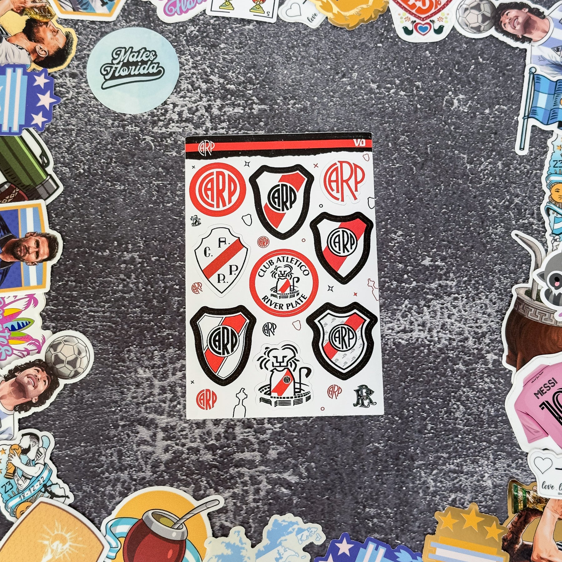 Escudos River Plate - Plancha de Stickers VD